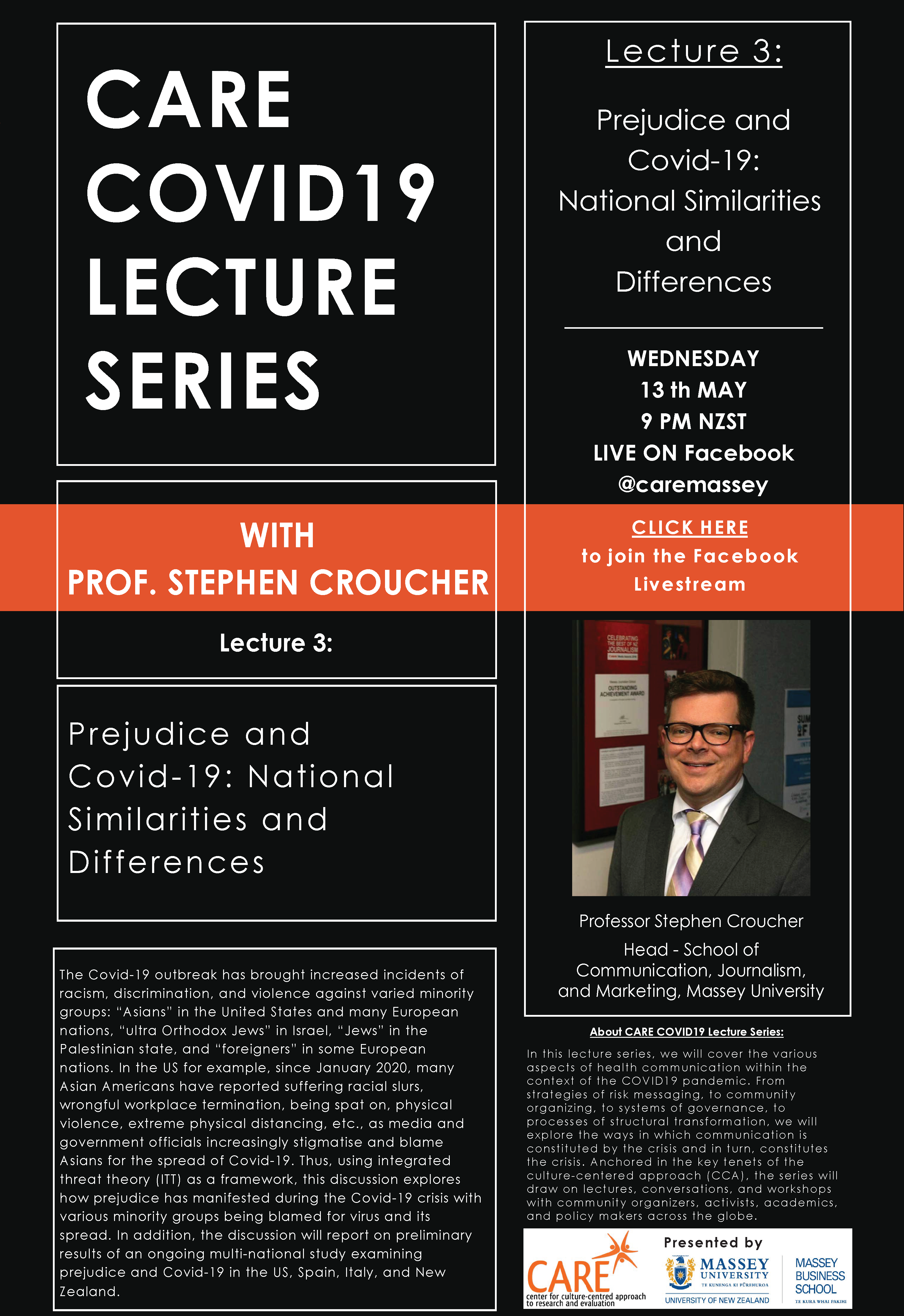 CARE Covid19 Lecture Series- Lecture #3: Prejudice and Covid-19 ...